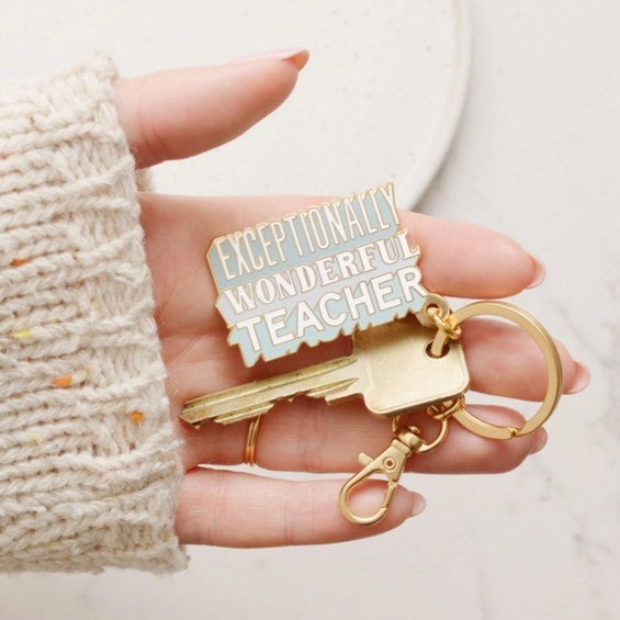 Exceptionally wonderful teacher keyring – Raindrops on Roses - St Albans