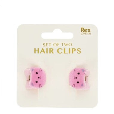 Mini hair claw clips - pink cats - set of 2 – Raindrops on Roses - St ...
