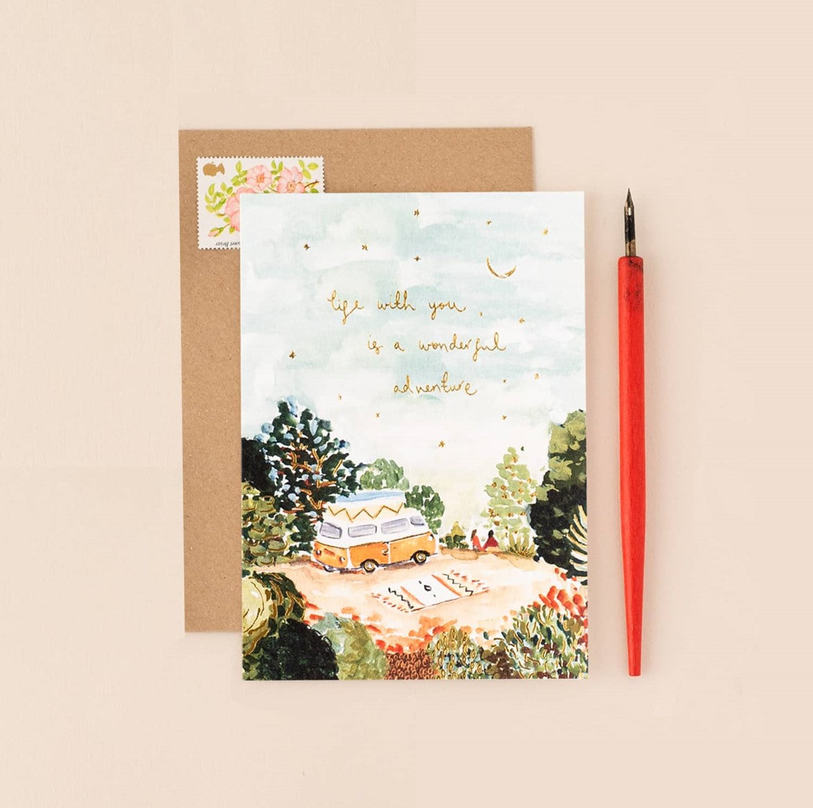 Wonderful adventure with you card – Raindrops on Roses - St Albans