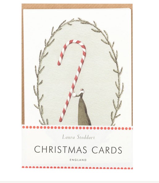 Christmas cards (10 pack) - candy cane – Raindrops on Roses - St Albans
