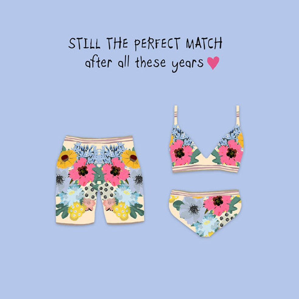 Perfect match card – Raindrops on Roses - St Albans