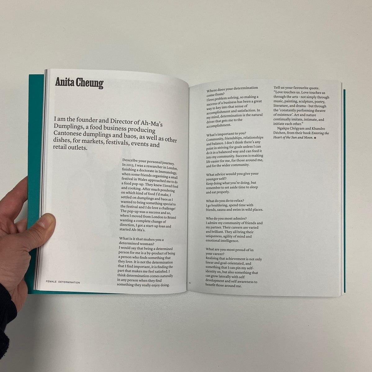Female determination book – Raindrops on Roses - St Albans