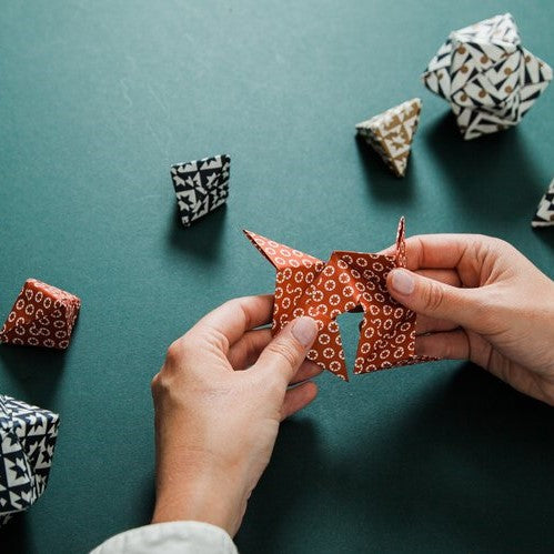 Papercraft kit - origami decorations - Enid collection – Raindrops on ...