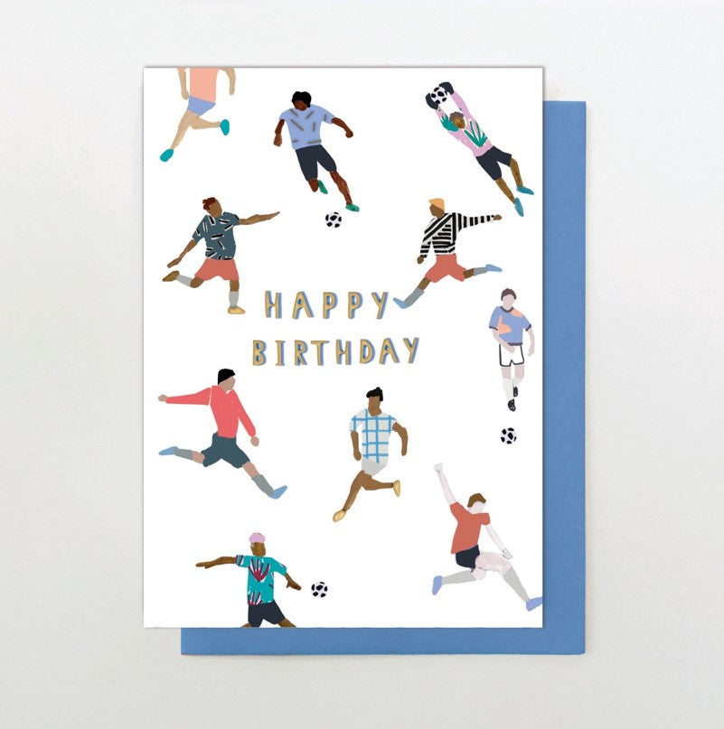 Happy birthday football card – Raindrops on Roses - St Albans