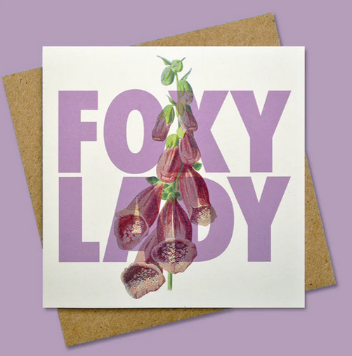 Foxy lady card – Raindrops on Roses - St Albans