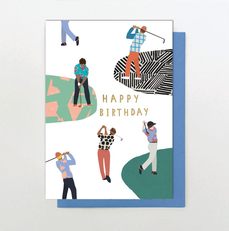 Happy birthday golf card – Raindrops on Roses - St Albans