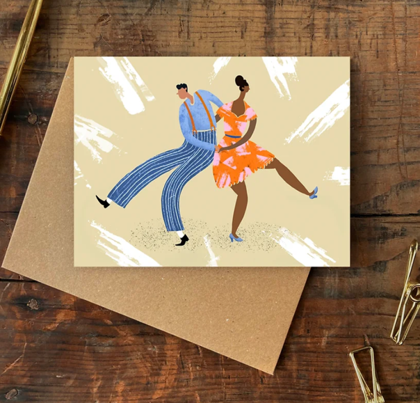 Let's boogie card – Raindrops on Roses - St Albans